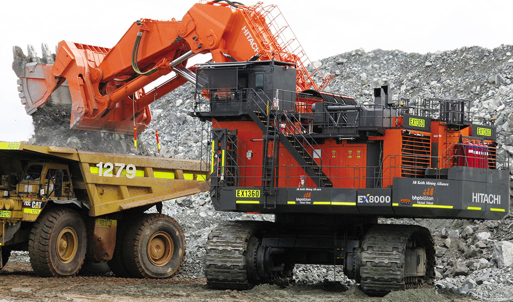 Hitachi EX8000 Excavator in Australia ( Hitachi EX8000-6 ) - YouTube